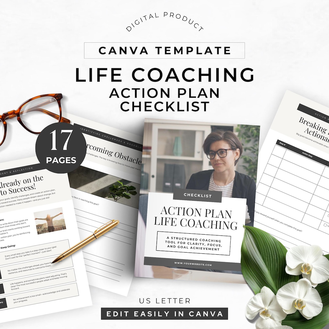 Coaching Action Plan Template Goal Setting Worksheet Client Development ...