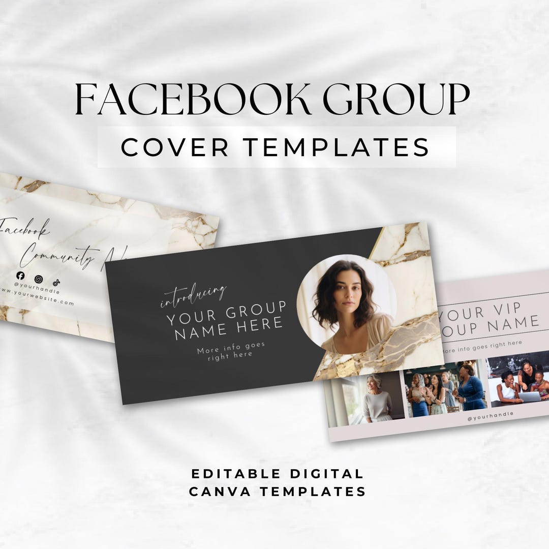 FB Banner Cover Canva Template Facebook Group Branded Social Media ...
