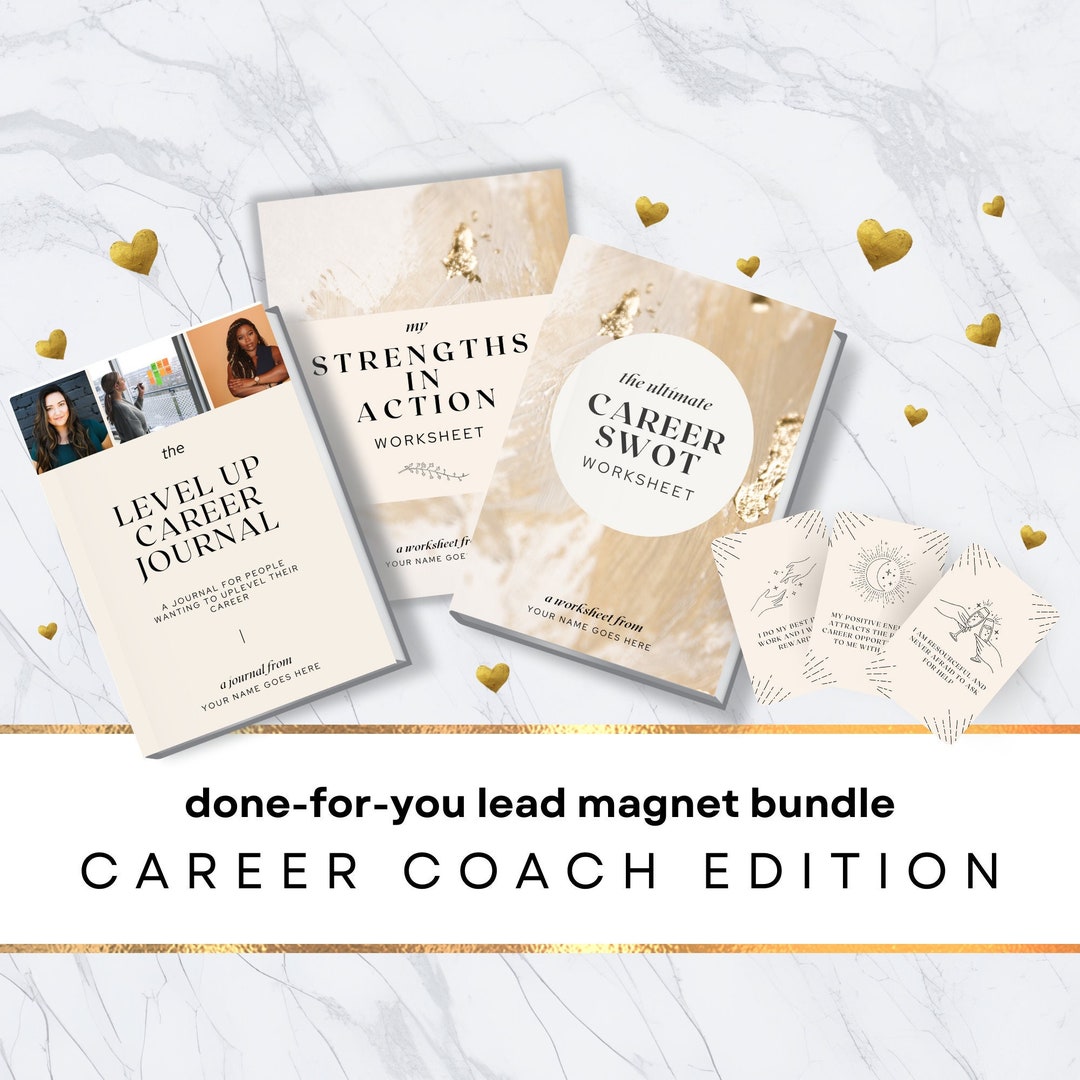 Career Coach Bundle, Done for You Freebie, Lead Magnet, Playbook ...