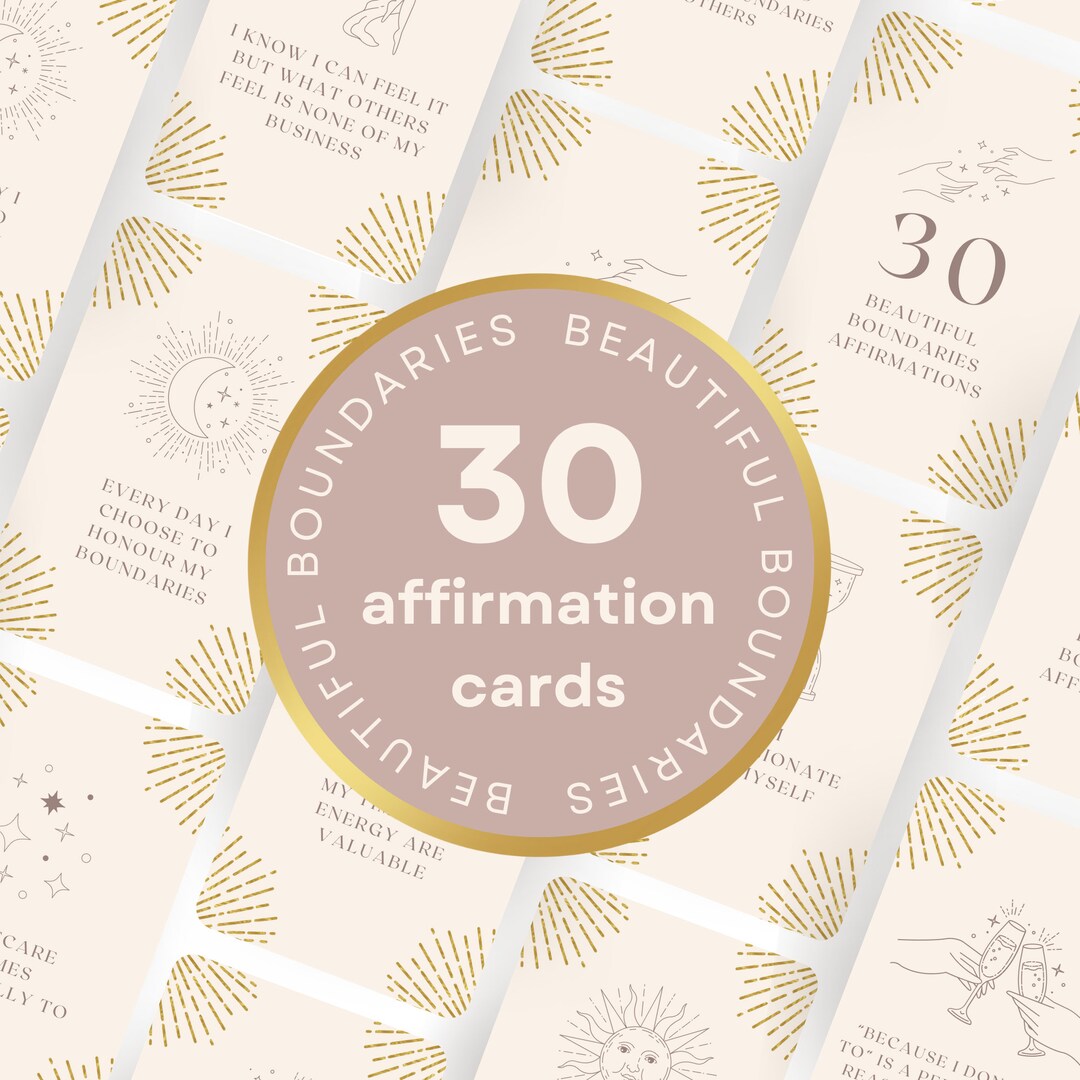 Affirmation Cards Printable - Beautiful Boundaries, Freebie, Lead ...