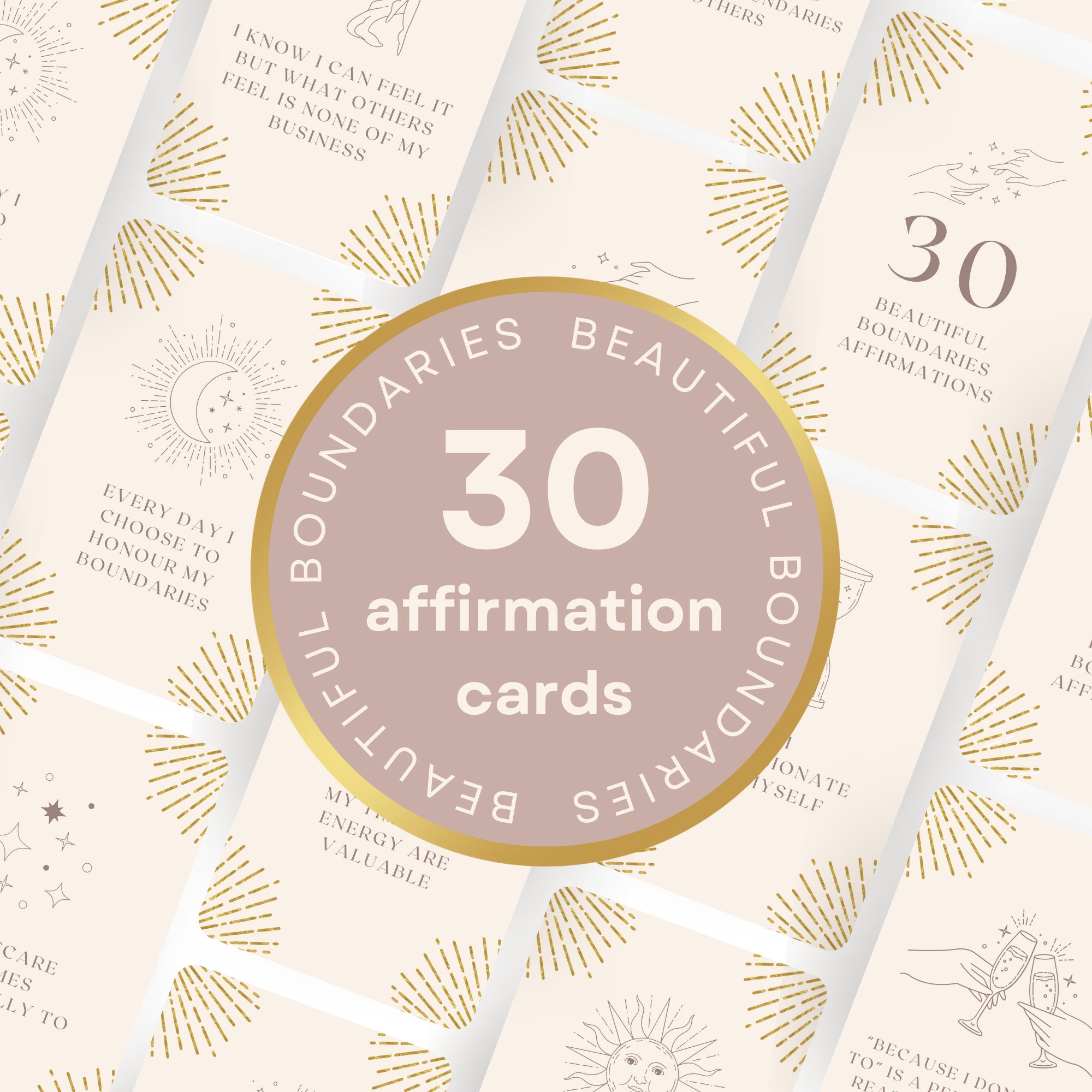 Affirmation Cards Printable - Beautiful Boundaries, Freebie, Lead ...