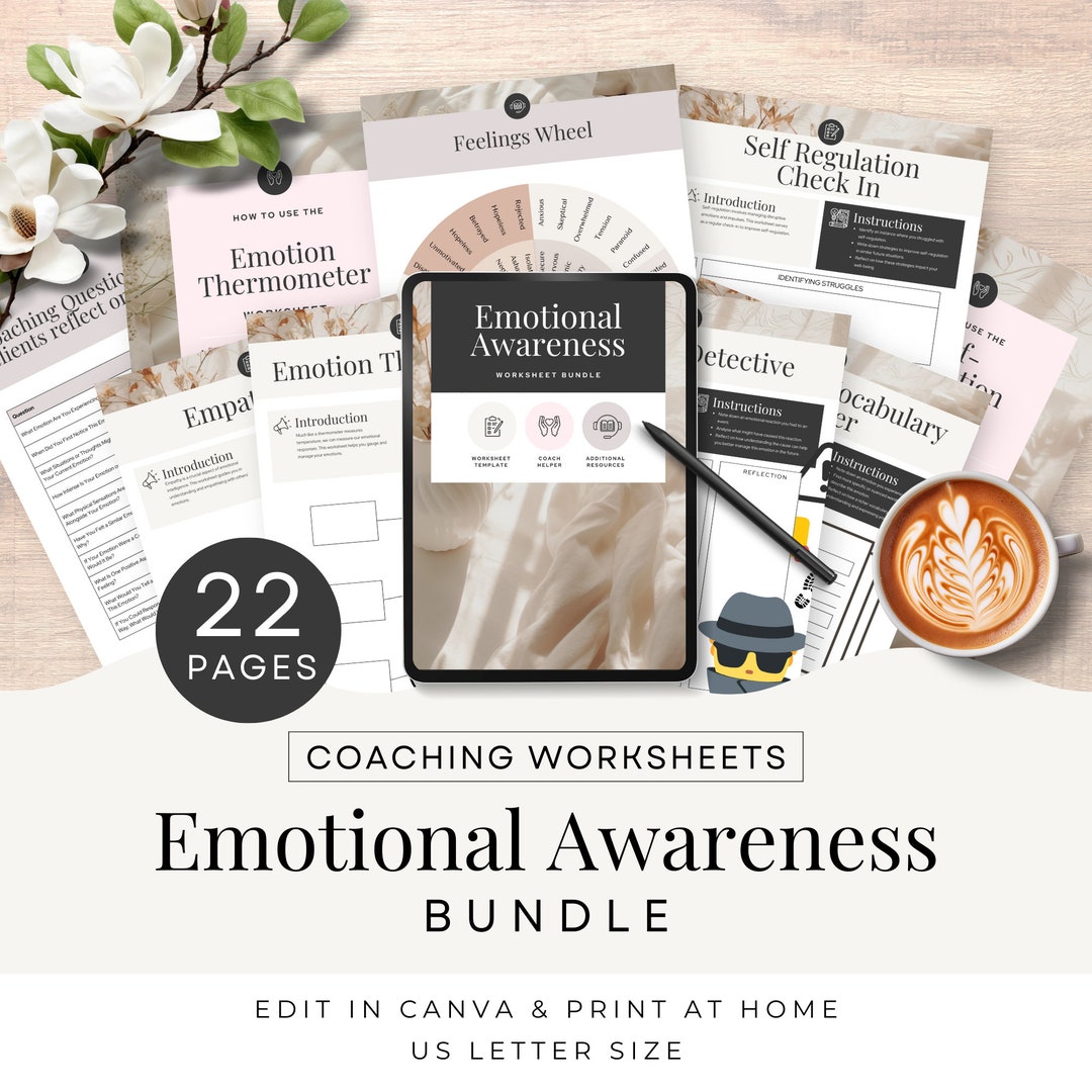 Life Coaching Worksheets, Emotional Intelligence Tools, Digital ...