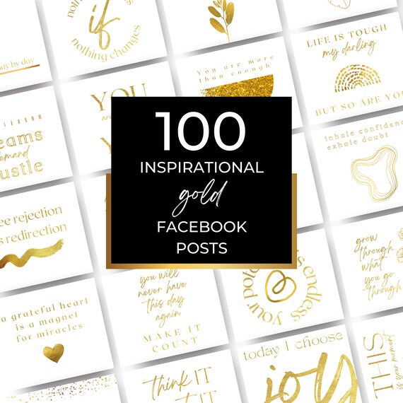 Inspirational Quotes FB Posts for Your Facebook Group or - Etsy