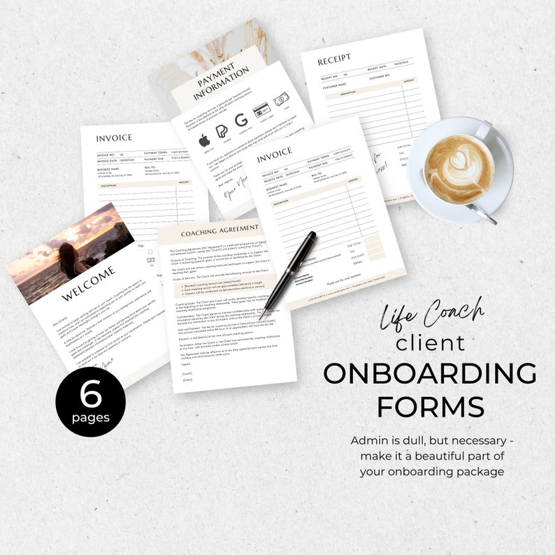 Life Coach Client Onboarding Template Bundle, Coaching Welcome Pack ...