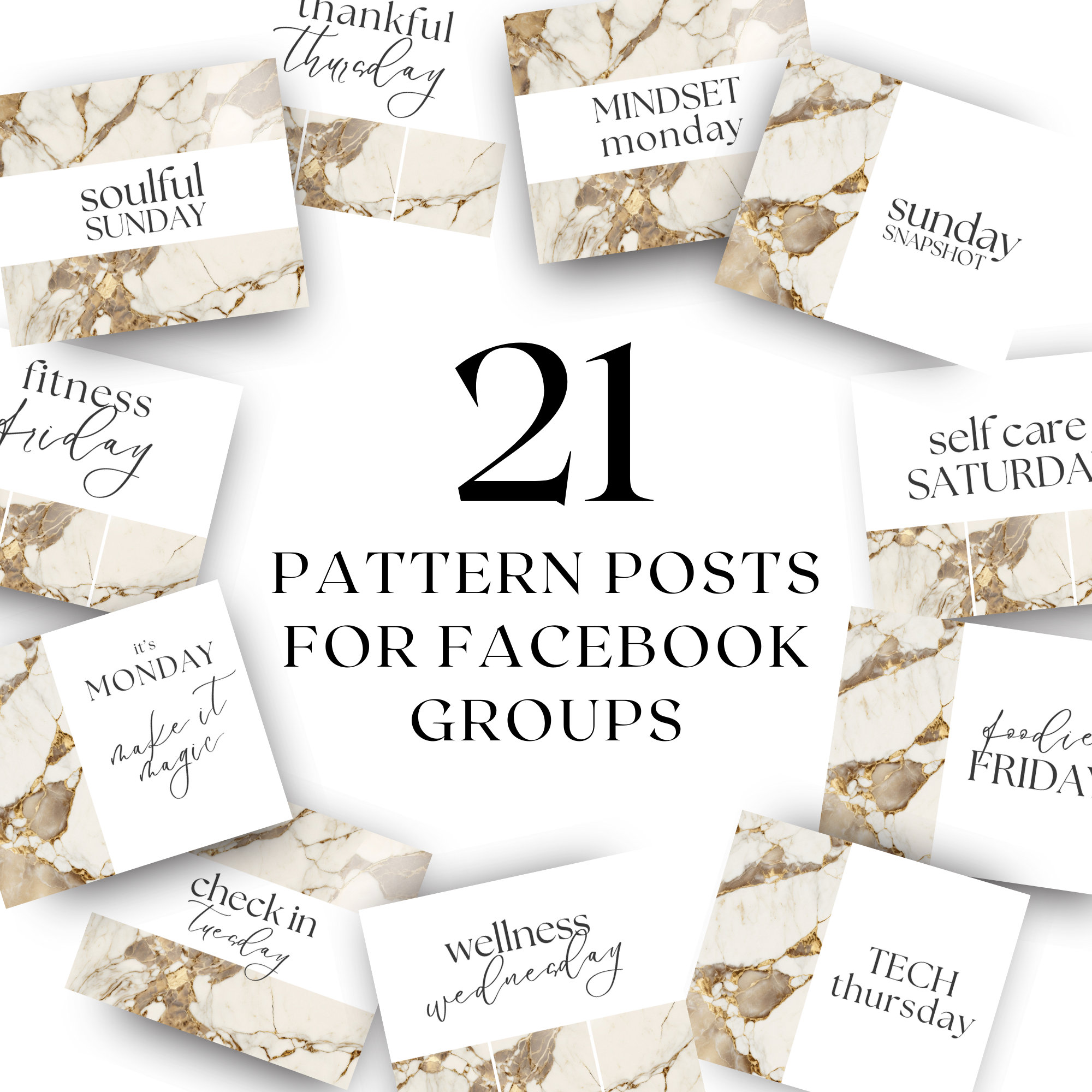 Facebook Group Engagement Post Bundle 2024, Canva Template, FB Group or ...