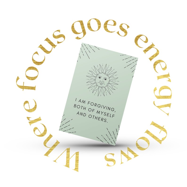 Editable Mental Health Affirmation Cards, Positive Thinking, Wellbeing ...