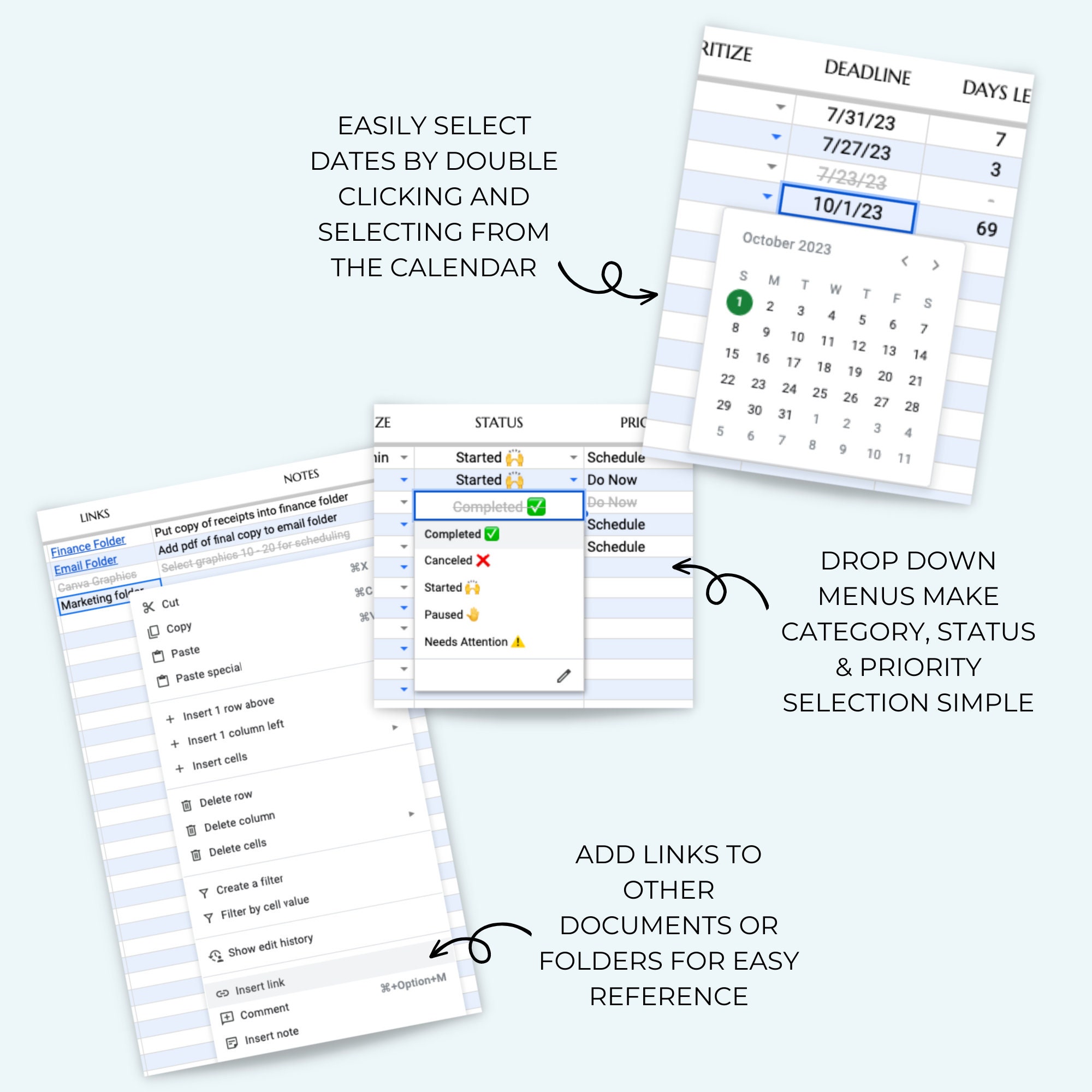 Team Manager Spreadsheet, Task Tracker Google Sheet Template for Small ...