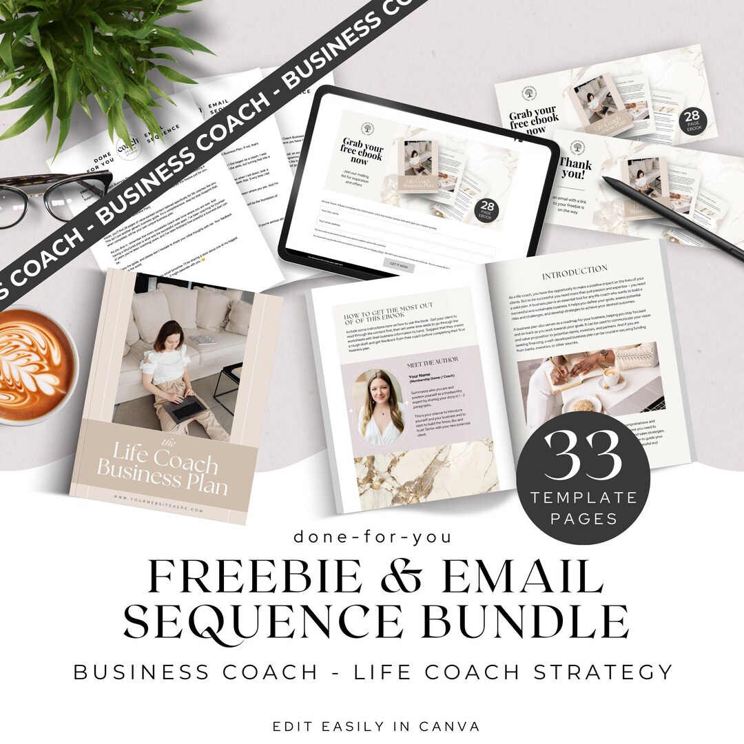 Business Plan Freebie Bundle, Lead Magnet and Email Sequence Template ...