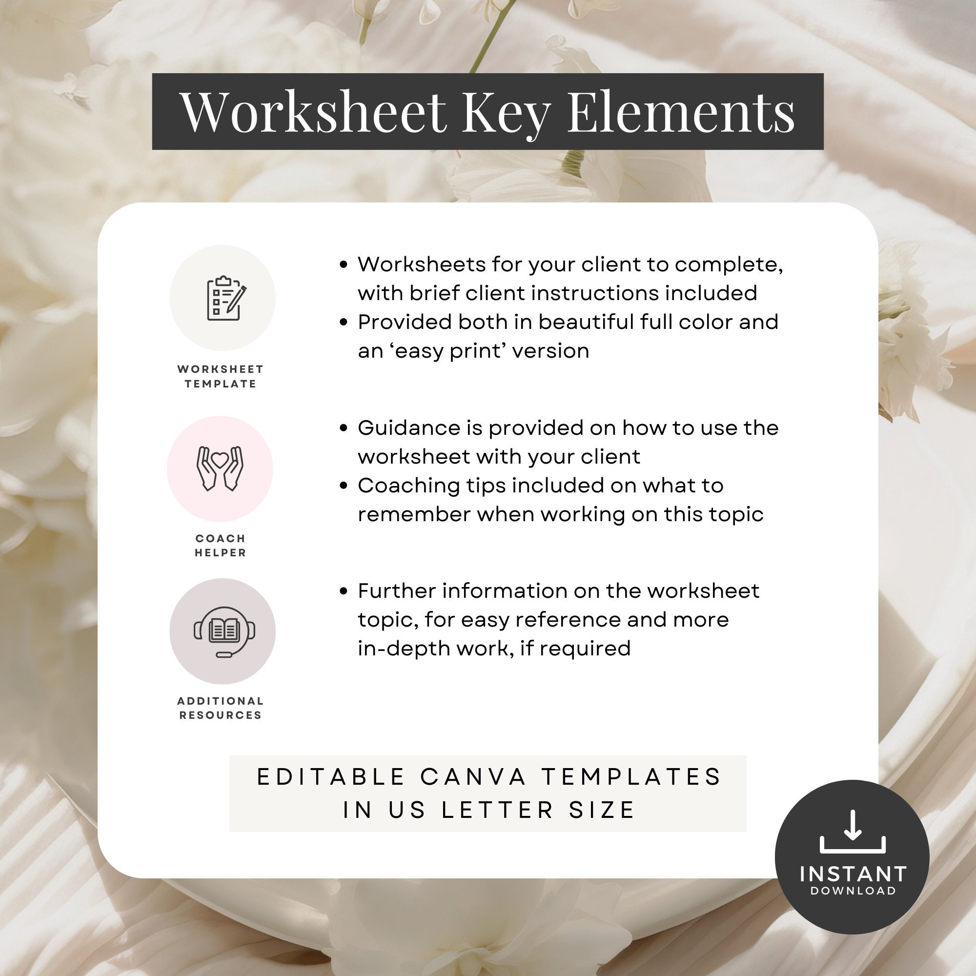 Career Development Worksheet, Canva Template, Professional Advancement ...