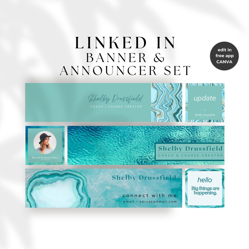 Turquoise Banner - Etsy