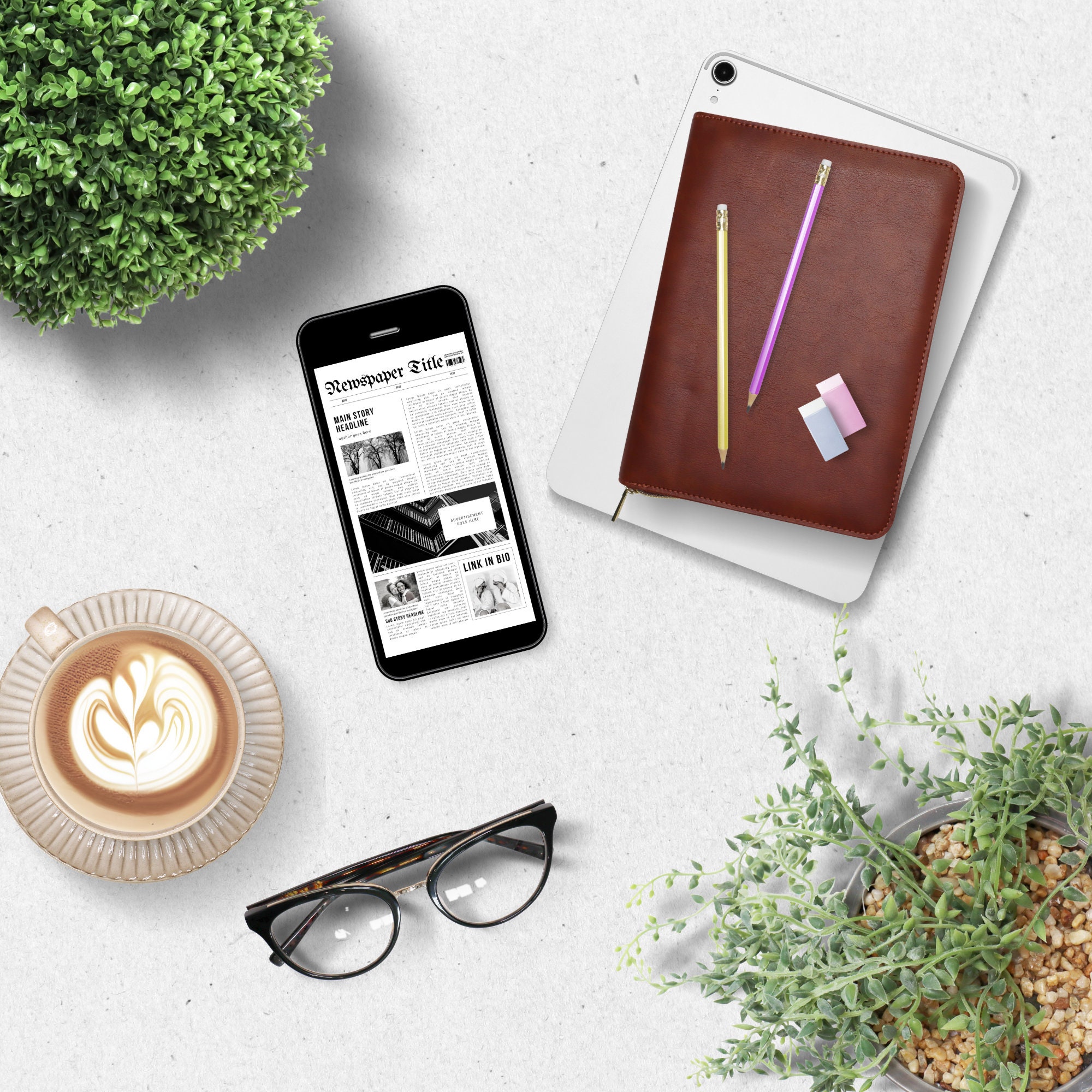 Newspaper Template Editable Instagram Story, Scroll Stopping Canva ...