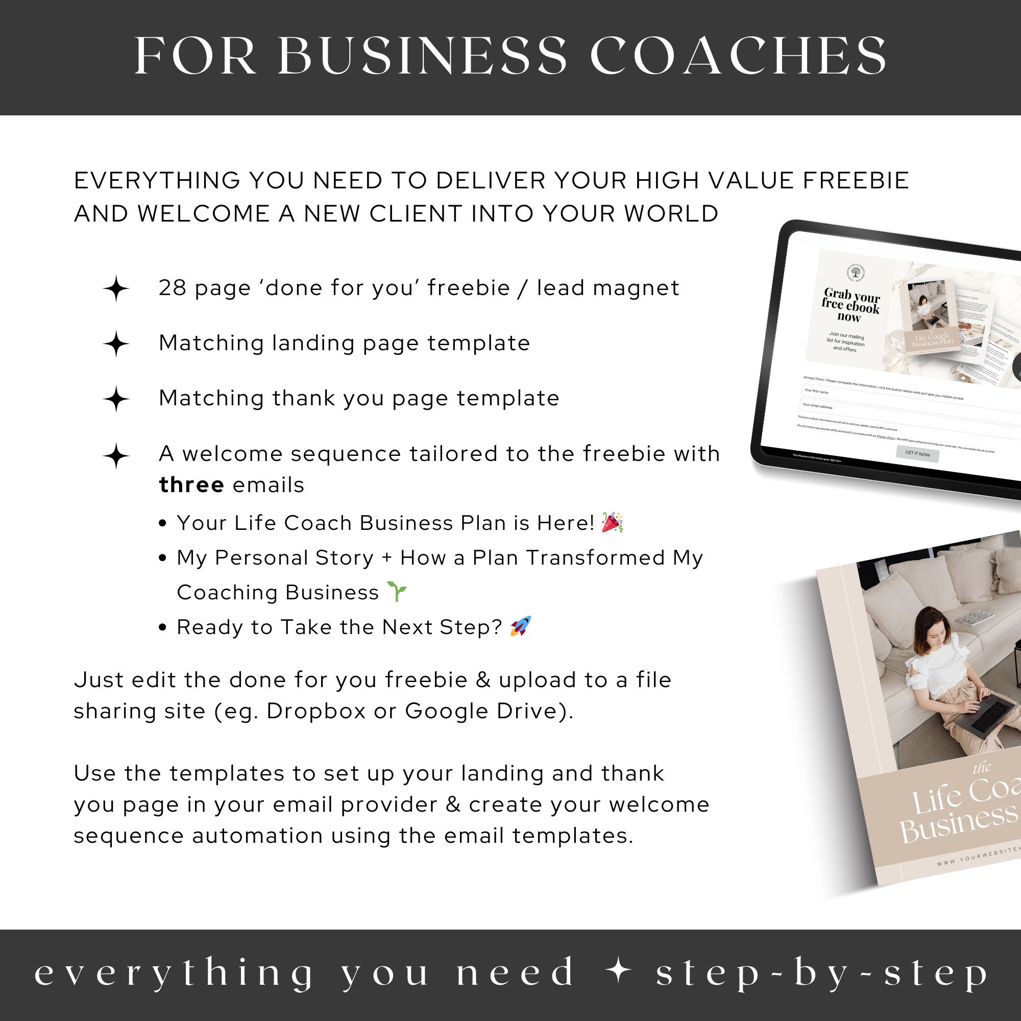 Business Plan Freebie Bundle, Lead Magnet and Email Sequence Template ...