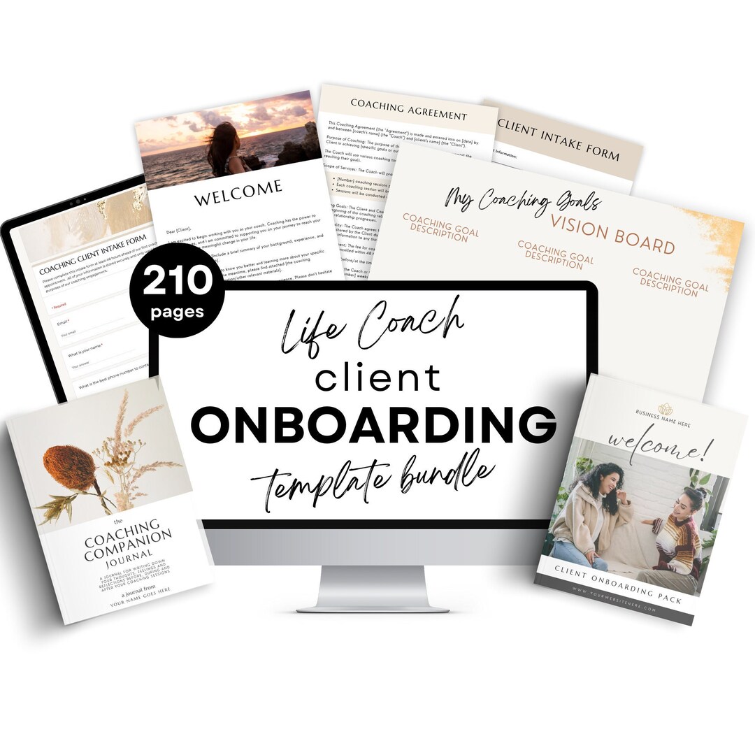 Life Coach Client Onboarding Template Bundle, Coaching Welcome Pack ...