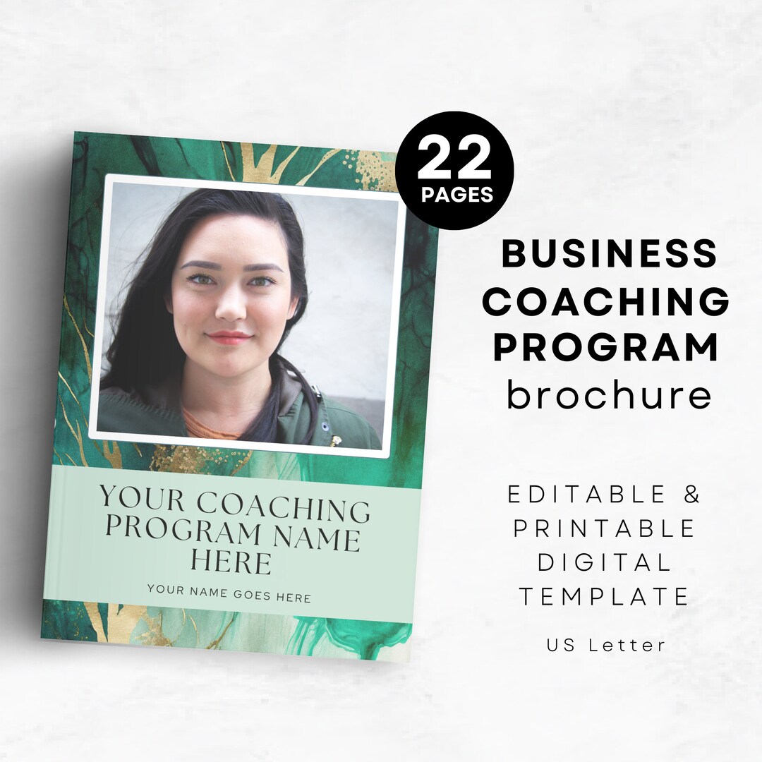 Business Coaching Package Brochure Canva Template, Coach Services ...