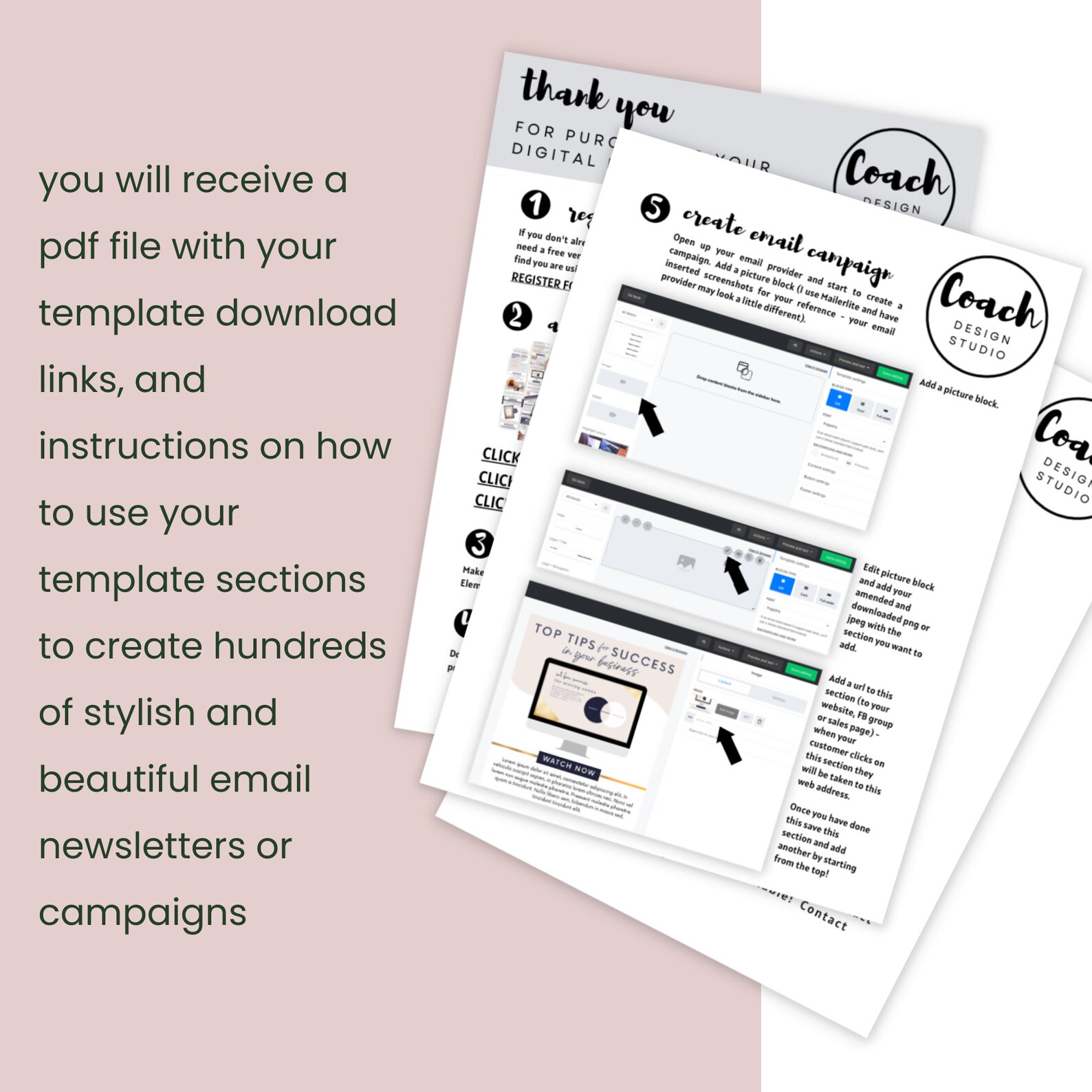 Canva Email Template Bundle: Canva Template for Email - Etsy