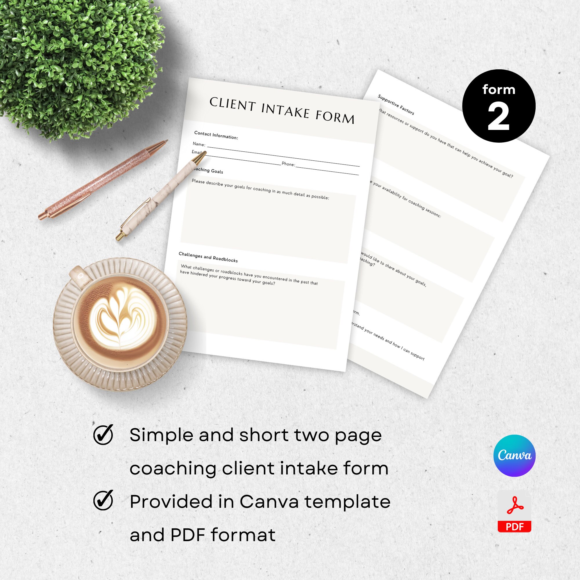 Coaching Client Intake Form Template Bundle, Onboarding Form Google ...