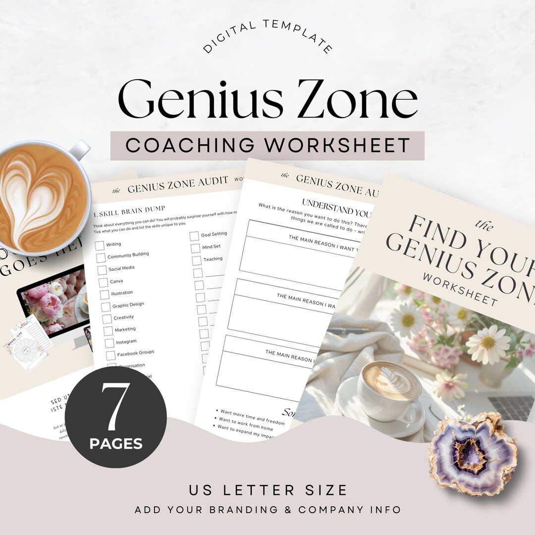 Find Your Genius Zone Worksheet Done for You Freebie Lead Magnet ...