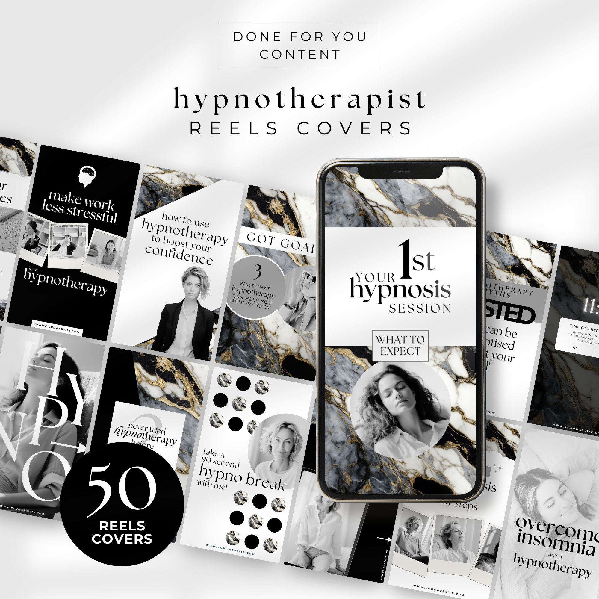 Hypnotherapist Instagram Reels Cover Templates, Hypnotherapy IG, Edit ...