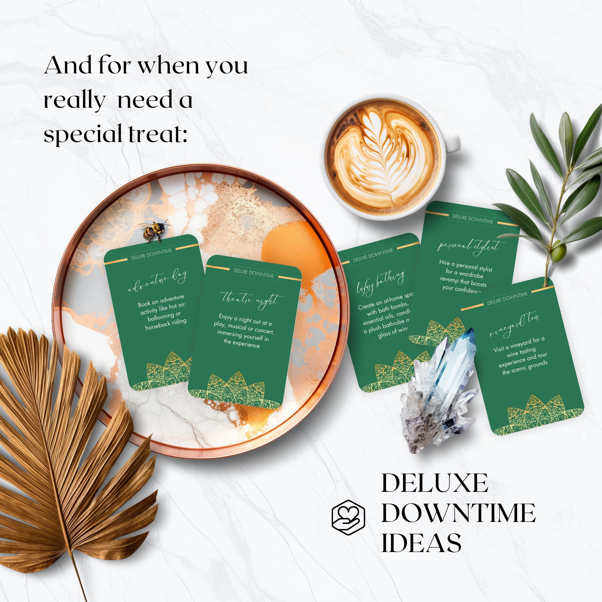 Self Care Activity Cards, Printable, Wellness Mindfulness, Done for You ...