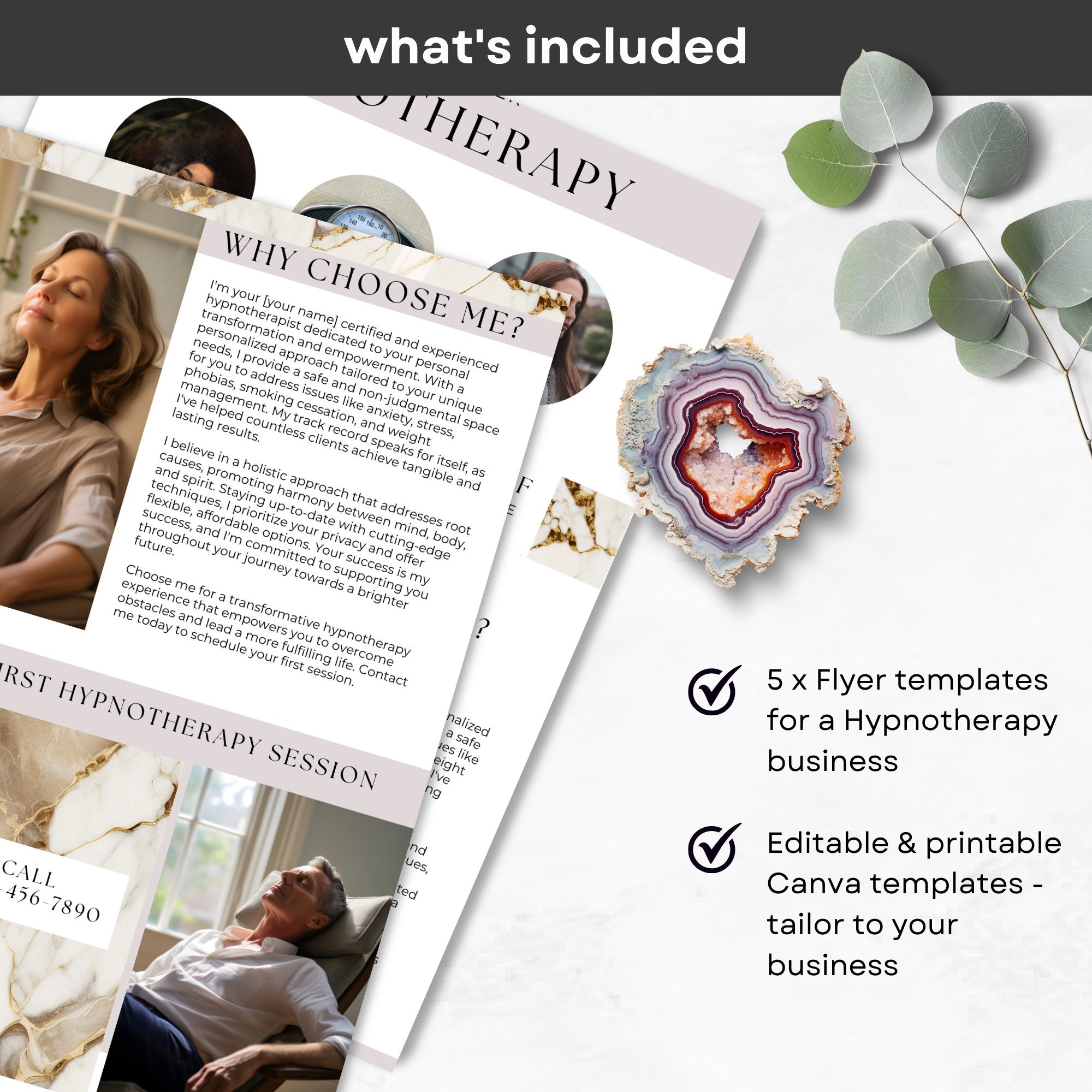 Hypnotherapist Flyer Template, Hypnotherapy Marketing, Hypnosis Promo ...