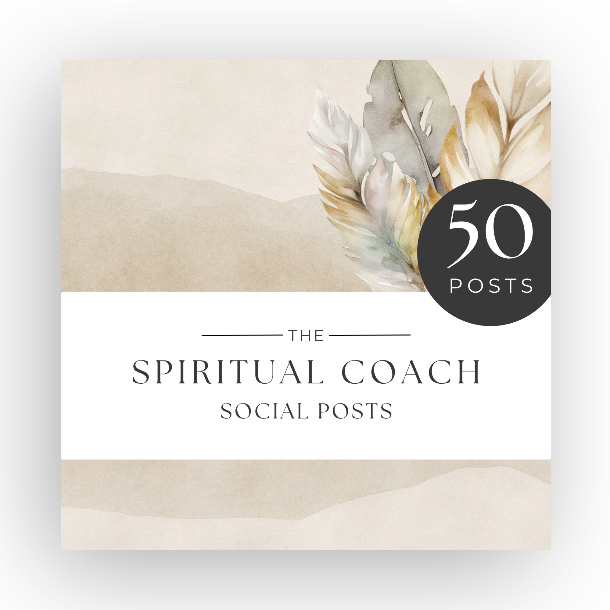 Spiritual Coach Insta Posts Canva Template, Instagram IG Feed Social ...