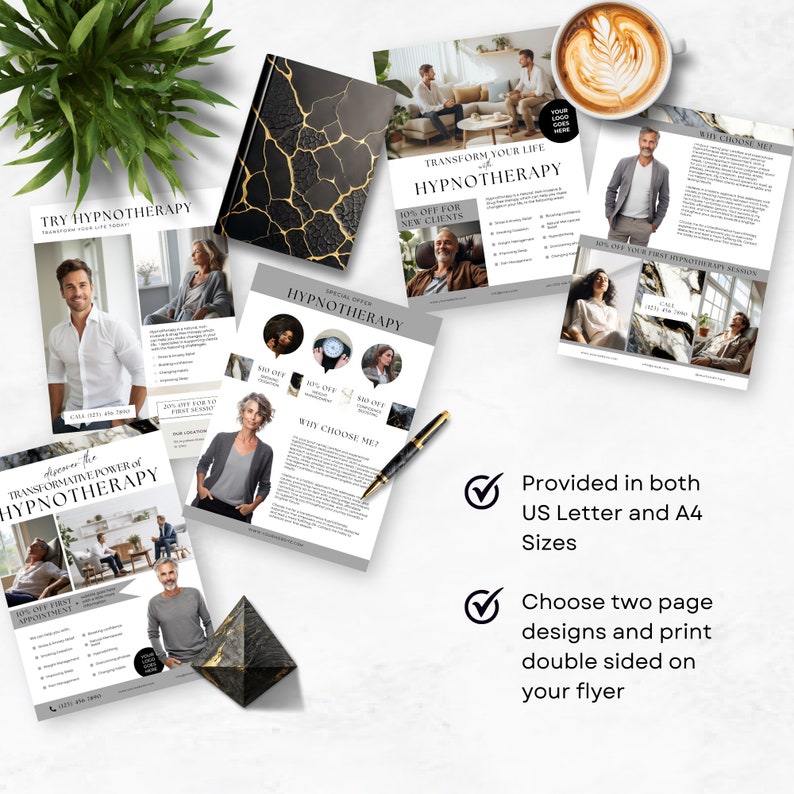 Hypnotherapy Flyer Printable, Canva Template, Hypnotherapy Marketing ...