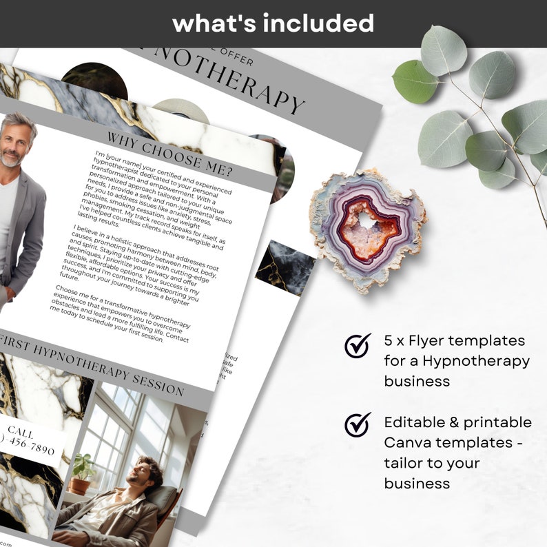 Hypnotherapy Flyer Printable, Canva Template, Hypnotherapy Marketing ...