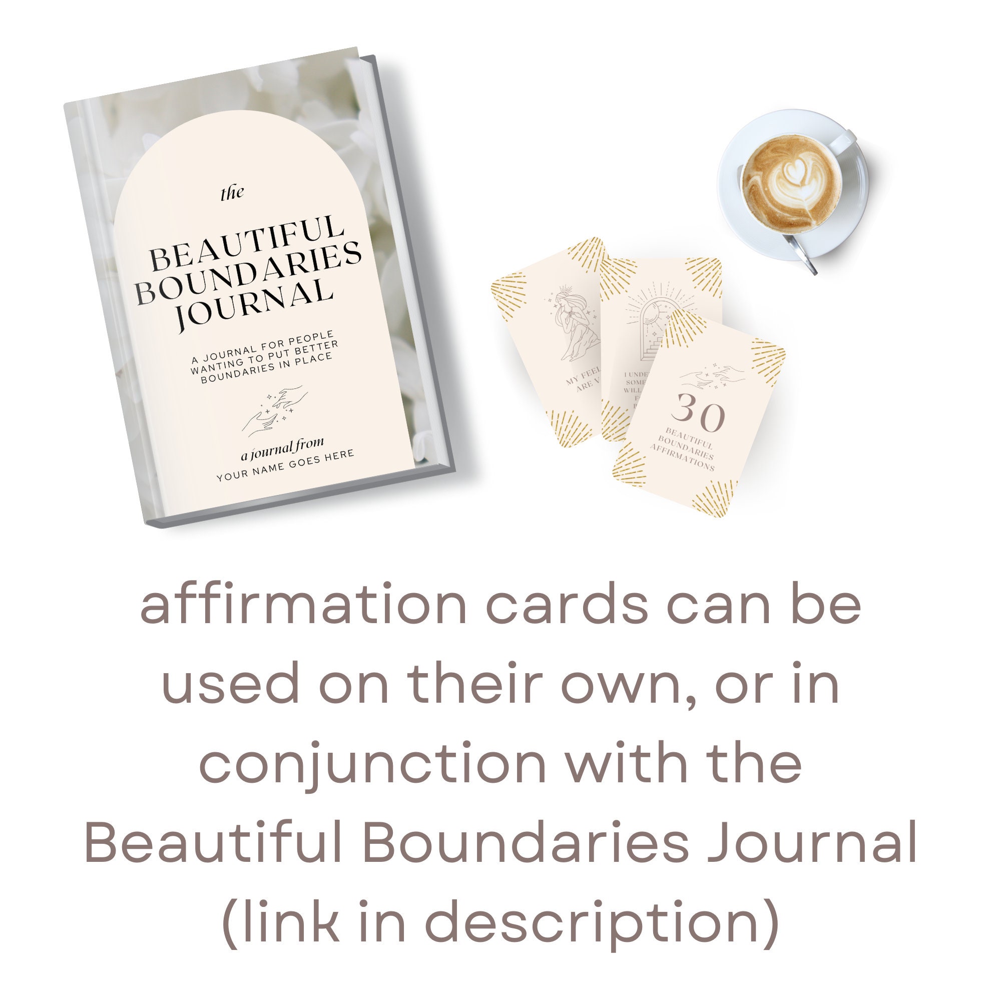 Affirmation Cards Printable Beautiful Boundaries, Freebie, Lead Magnet ...