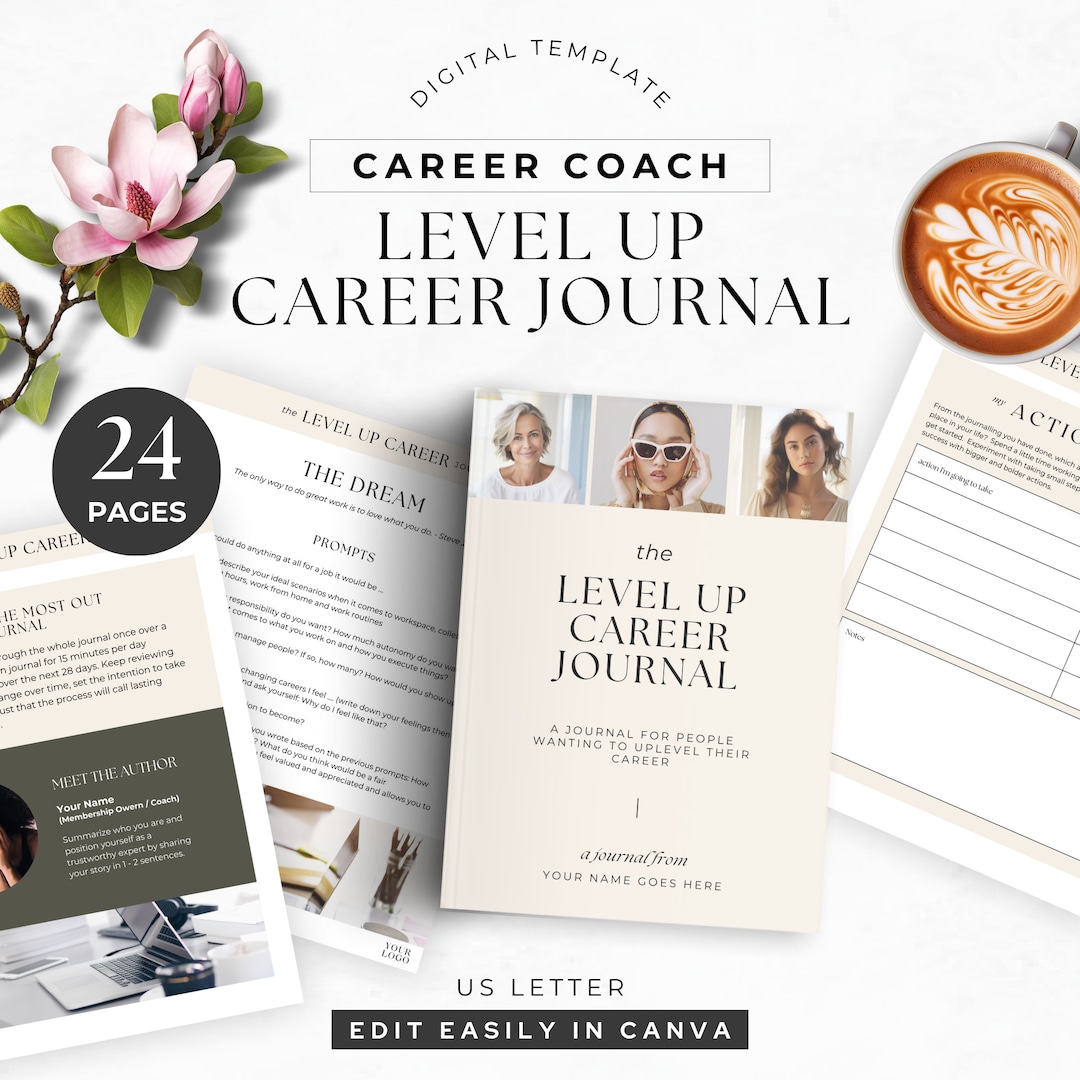 Level up Career Journal Done for You Freebie Lead Magnet Playbook Ebook ...