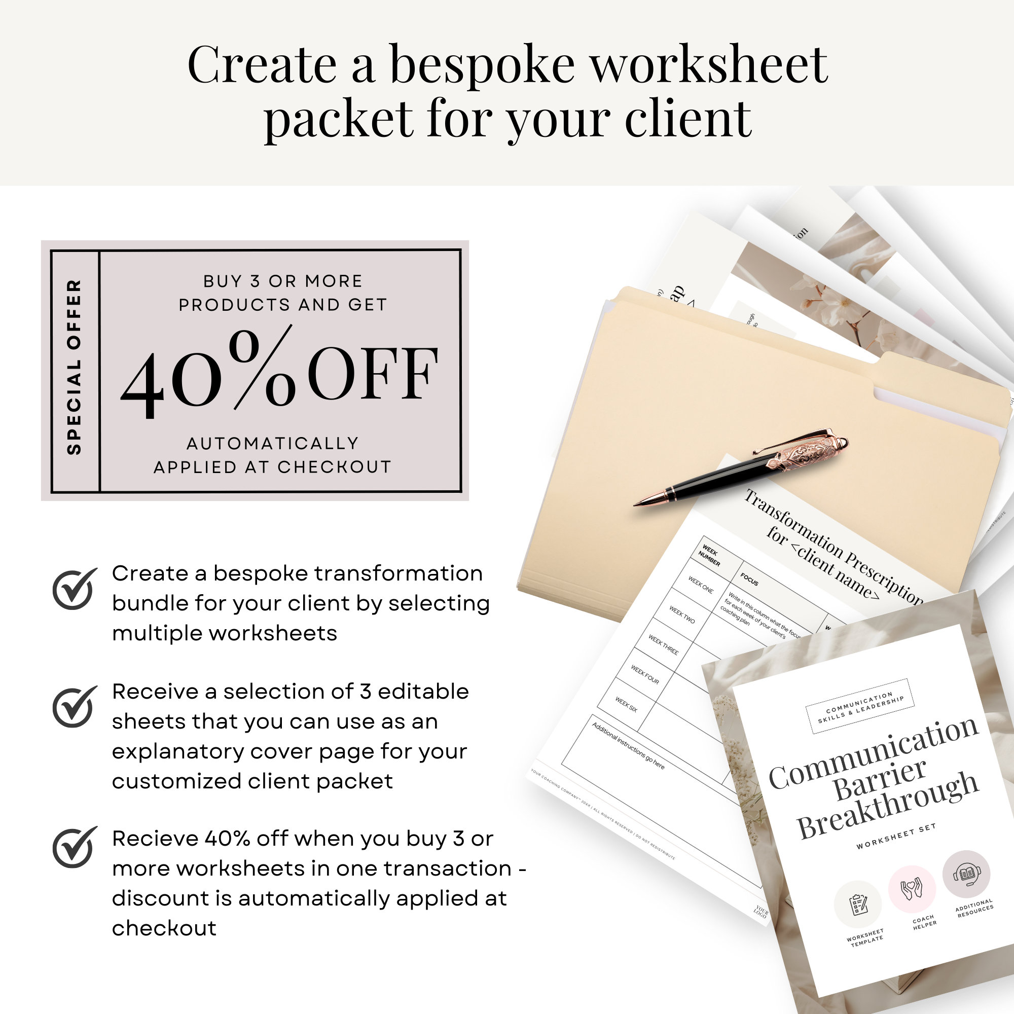 Communication Skills Worksheets, Life Coach Resources, Coaching Tools ...