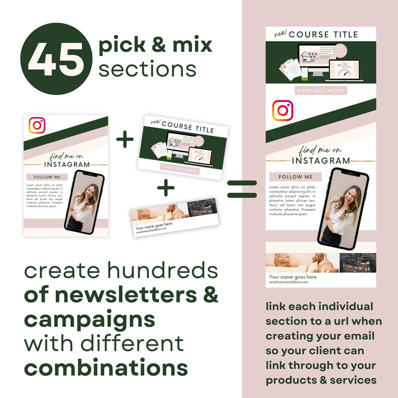 Canva Email Template Bundle: Canva Template for Email - Etsy