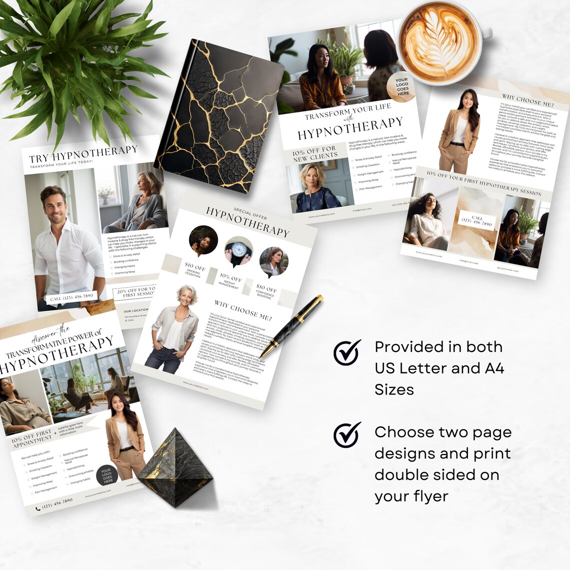 Hypnotherapy Flyer Template Printable, Hypnotherapy Marketing, Hypnosis ...