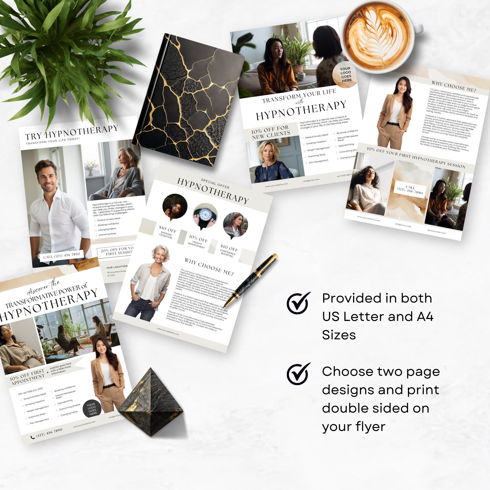 Hypnotherapy Flyer Template Printable, Hypnotherapy Marketing, Hypnosis ...