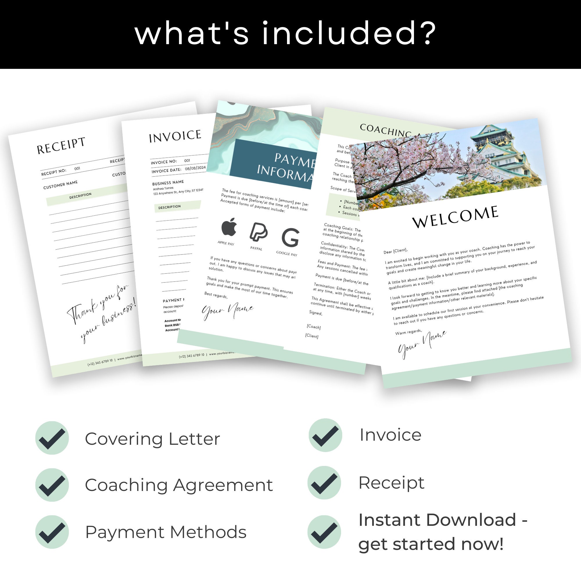 Coaching Client Onboarding Documents Canva Template Welcome Letter ...