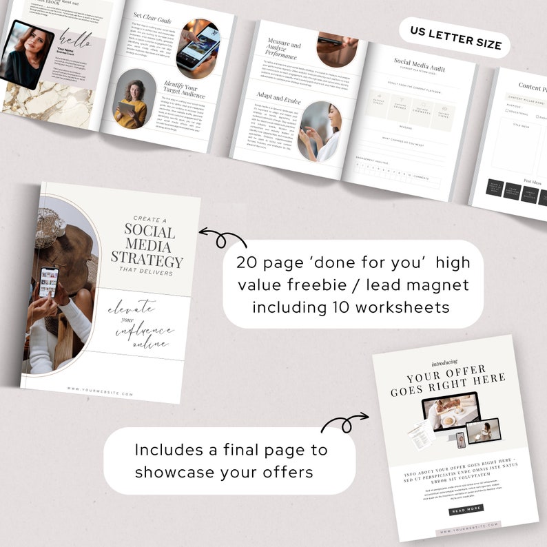 Social Media Strategy Lead Magnet Bundle, Freebie and Email Sequence ...