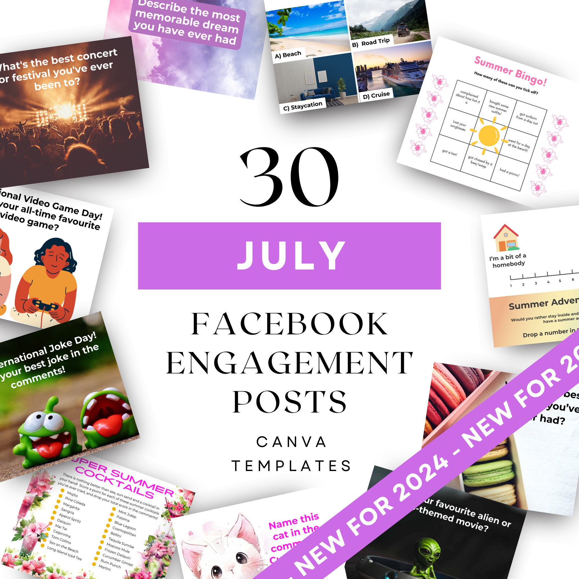 July Facebook Group Engagement Posts 2024, Membership Engagement Posts ...