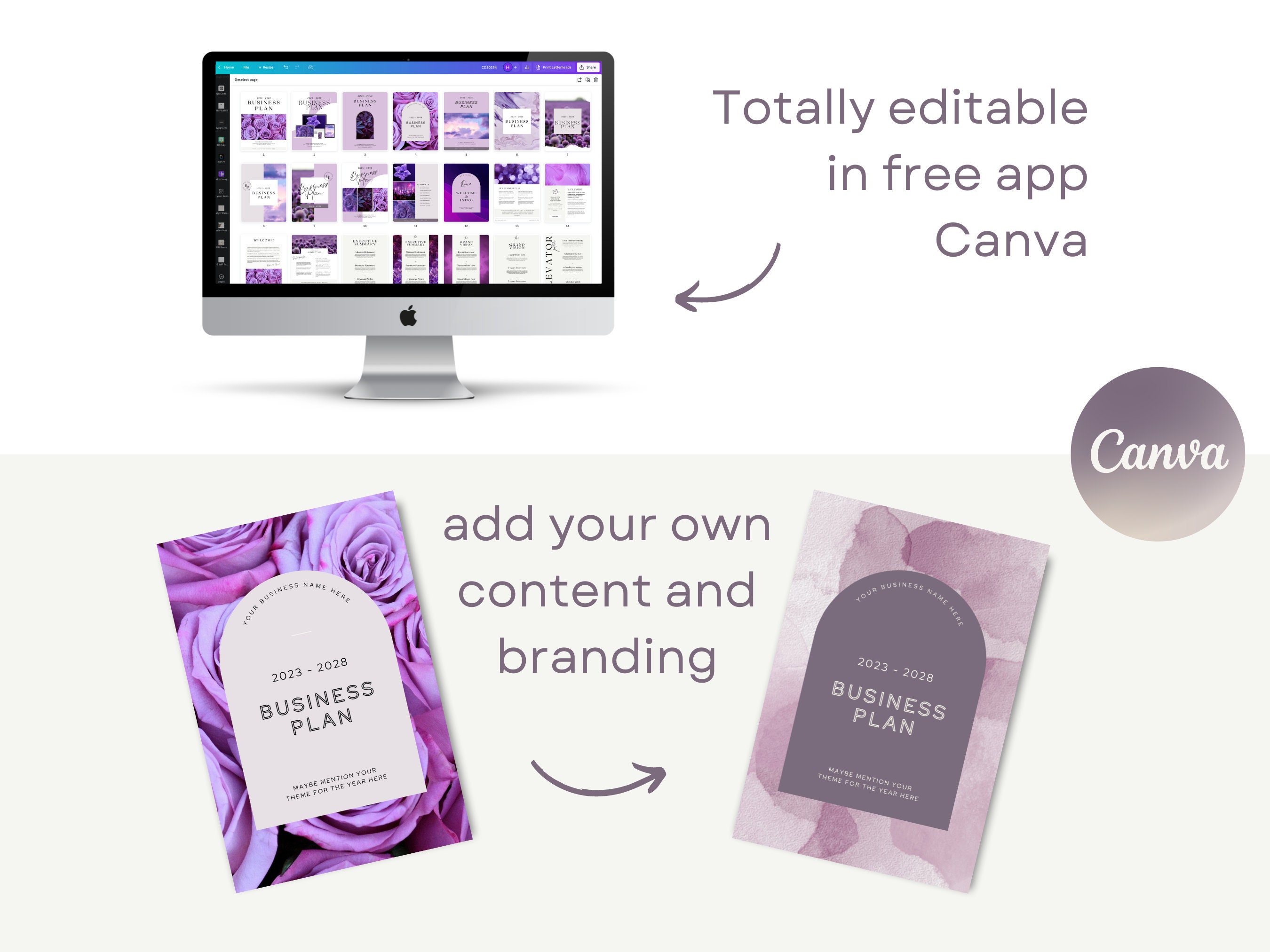 Business Plan Template Start Up CANVA TEMPLATE for Business - Etsy