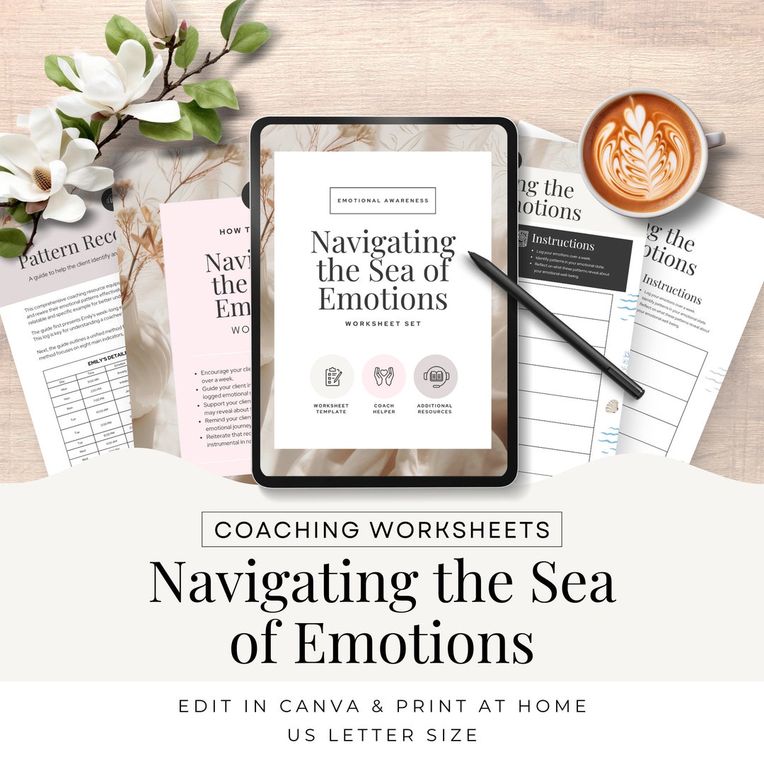Navigating Emotions Worksheet Canva Template, Emotional Regulation ...