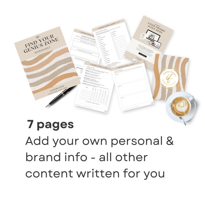 Find Your Genius Zone Worksheet, Done for You Freebie, Lead Magnet ...