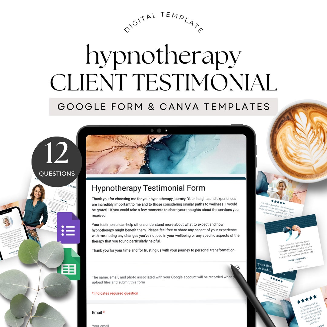 Hypnotherapy Client Testimonial Form Template, Hypnotherapist Google ...