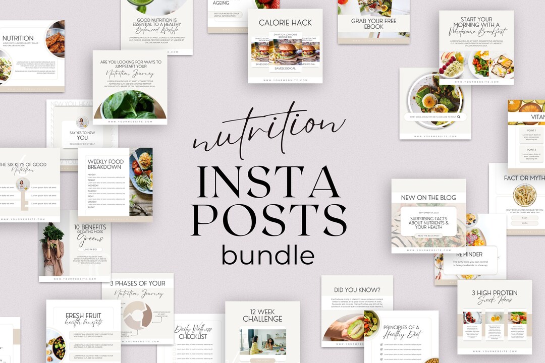 Health Coach Nutrition Insta Posts, Healthy Eating Dietician Wellness ...