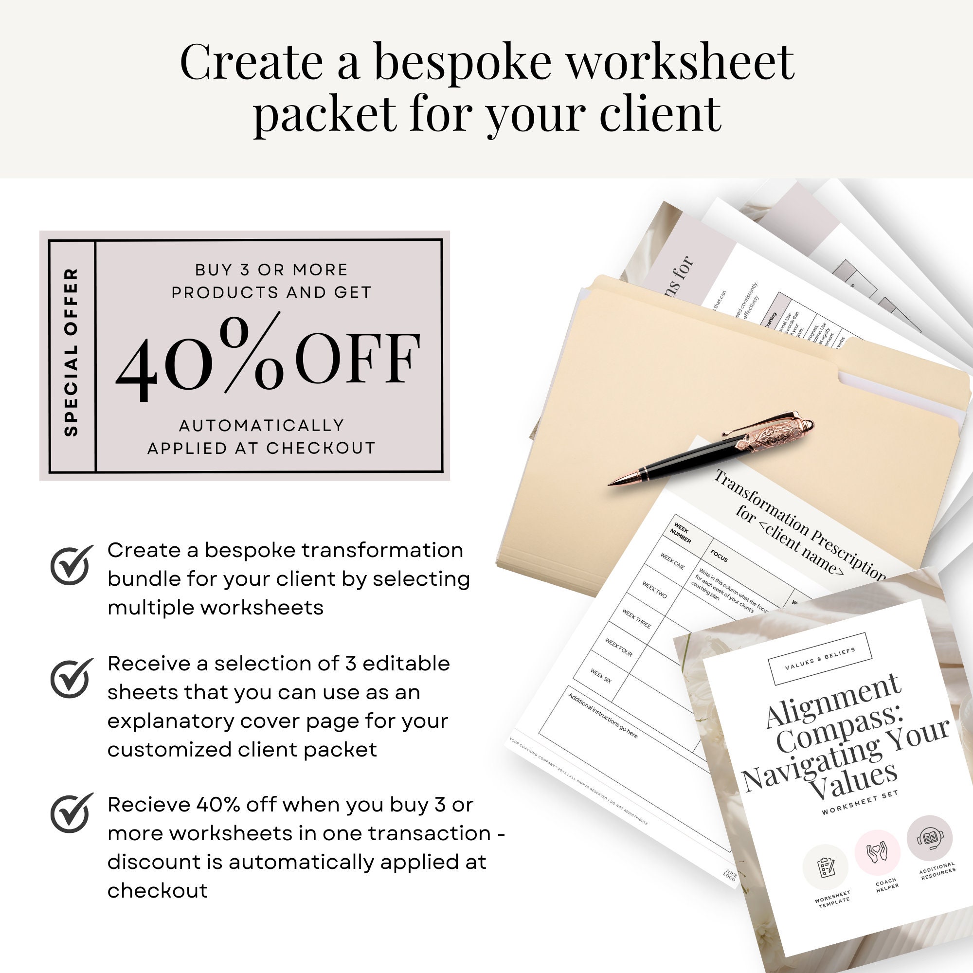 Navigating Values Worksheet, Aligned Decision Making, Canva Template ...