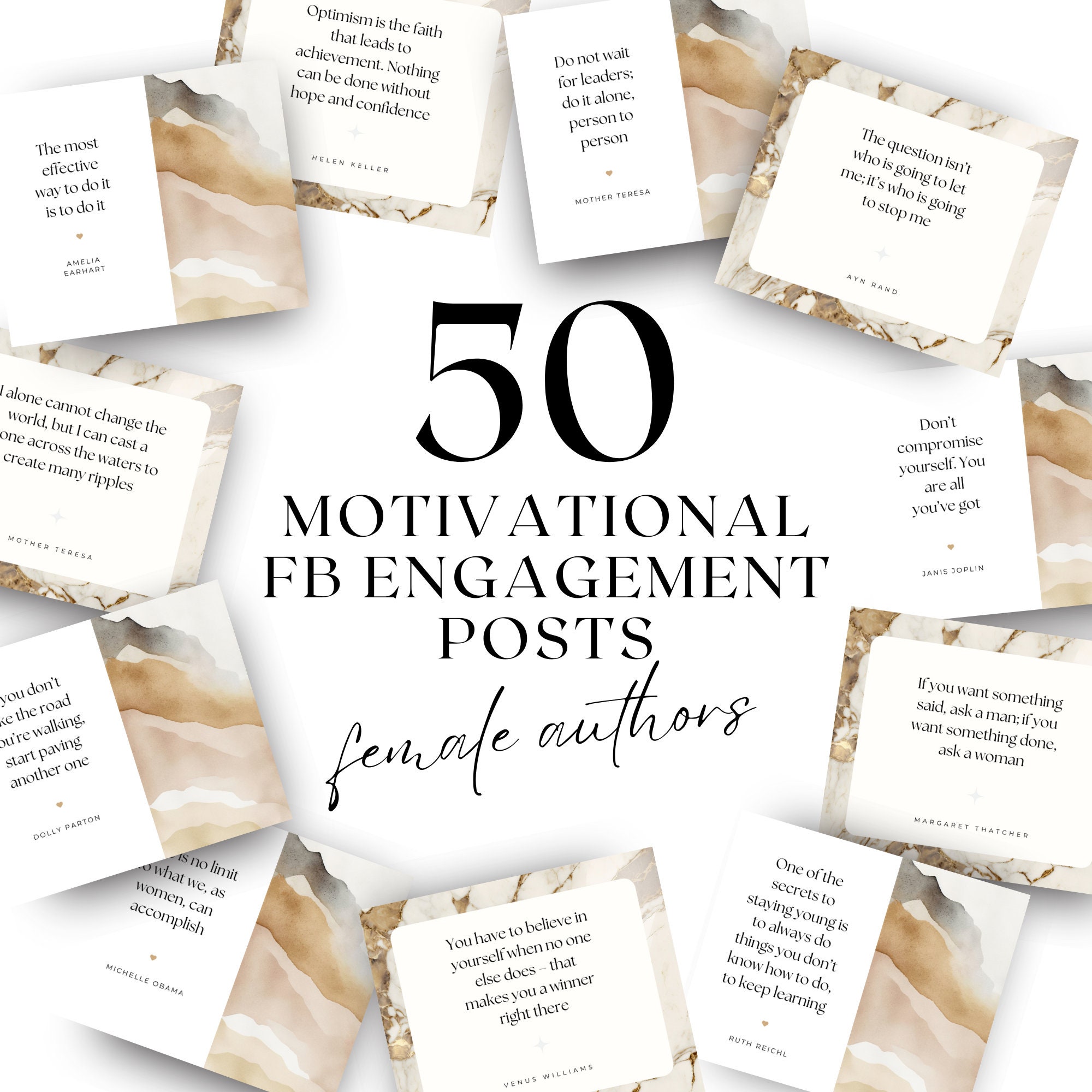 Inspirational Quotes FB Posts, Female Authors and Celebrities, Facebook ...