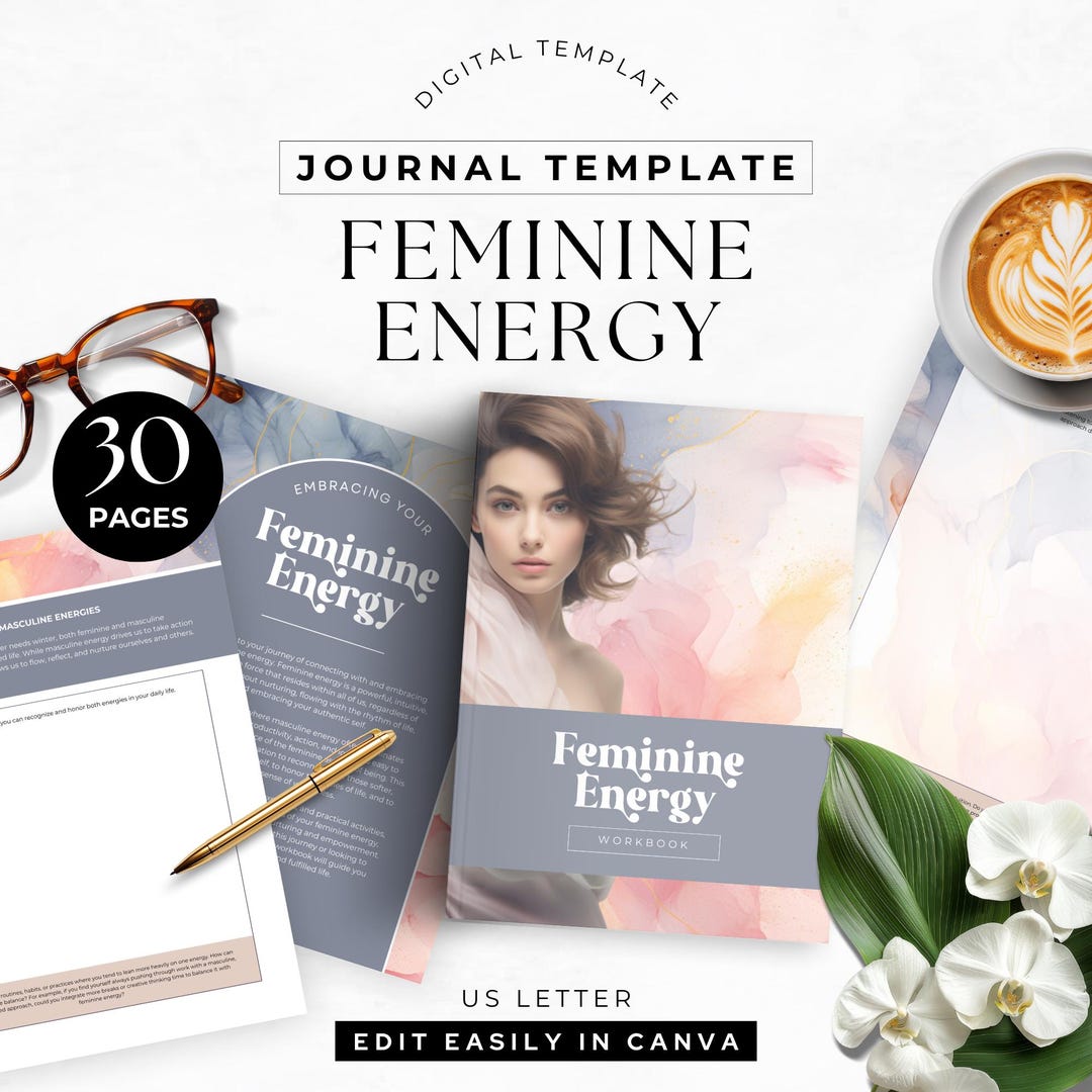 Feminine Energy Workbook Wellness Intuition Healing Energetics Coaching ...