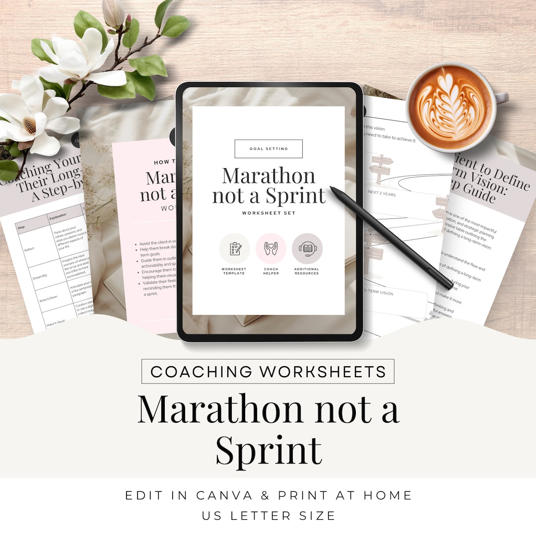 Long Term Action Plan Worksheet, Canva Template, Strategic Goal ...