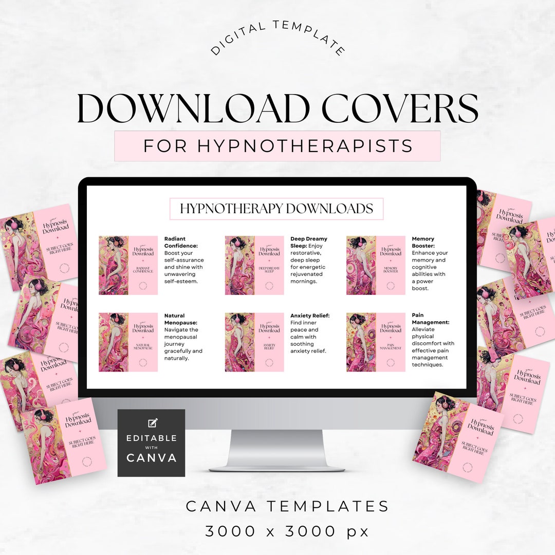 Hypnosis Download Cover Template, Hypnotherapy Business, Hypnotherapist ...
