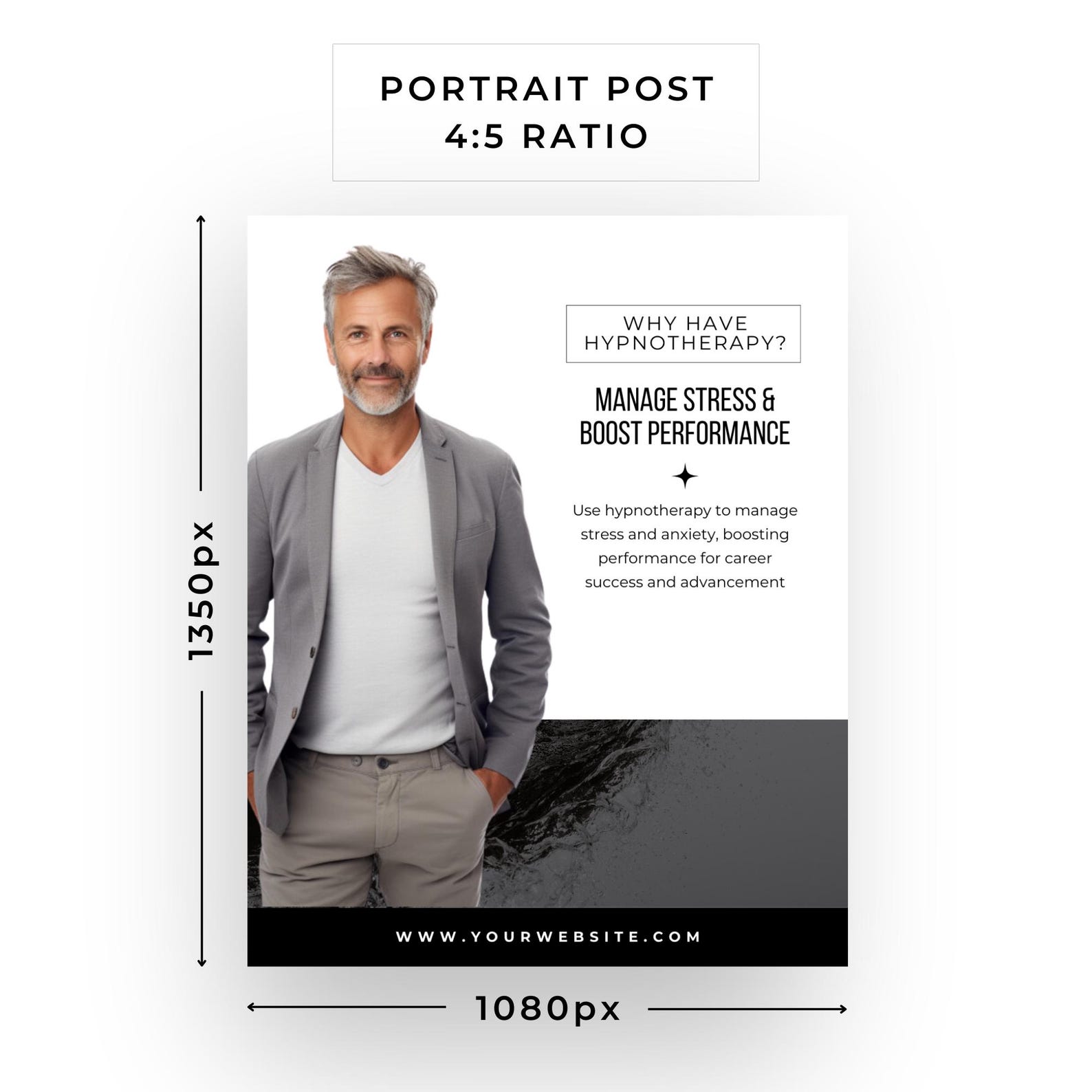 Hypnotherapy Insta Posts Canva Template Hypnotherapist Instagram IG ...