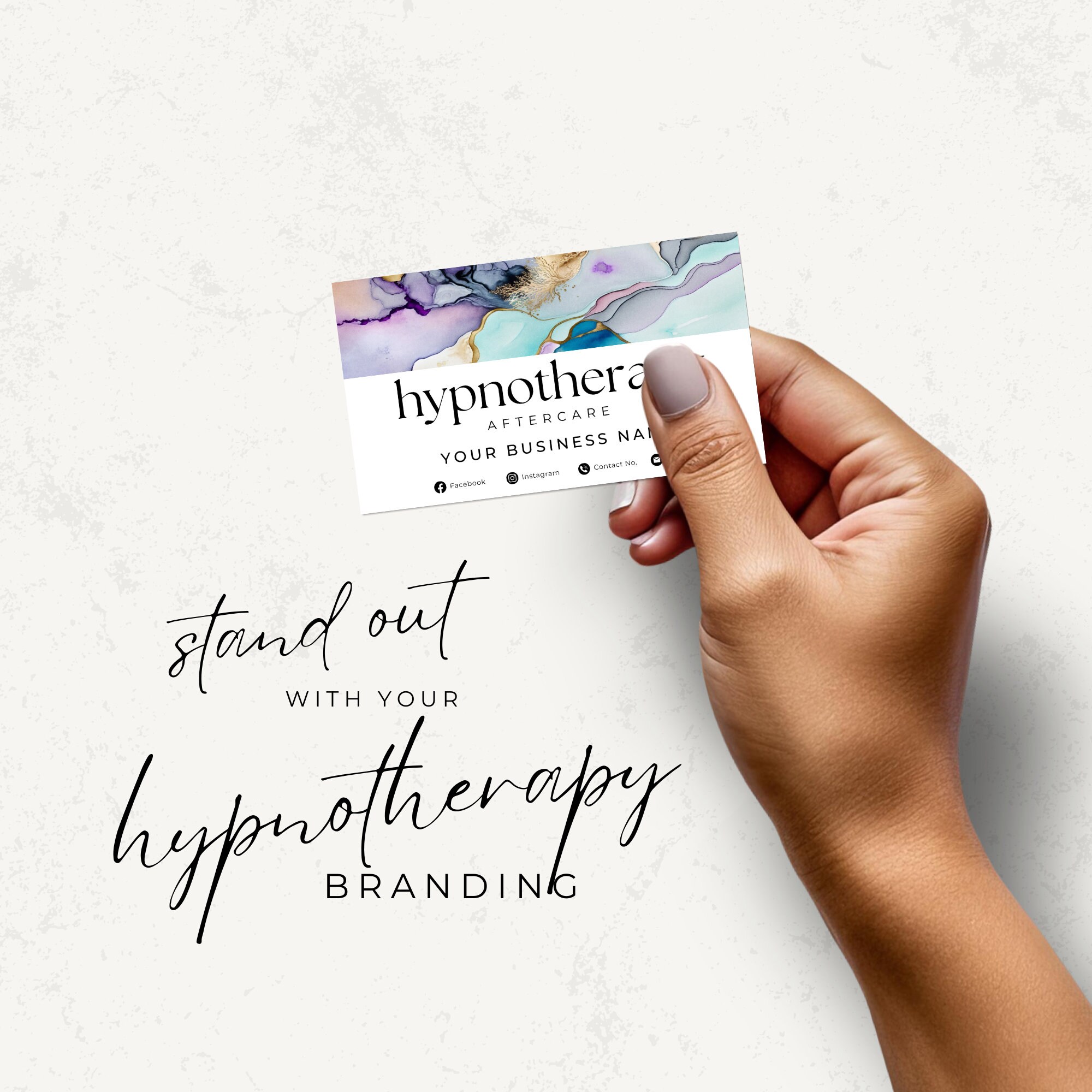 Customer Care Card for Hypnotherapy Clients, Post Hypnosis Instructions ...