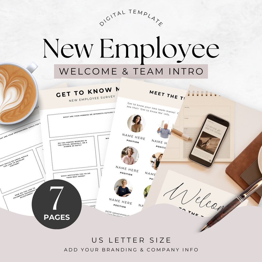 New Employee Welcome to the Team Get to Know Me Template Onboarding ...