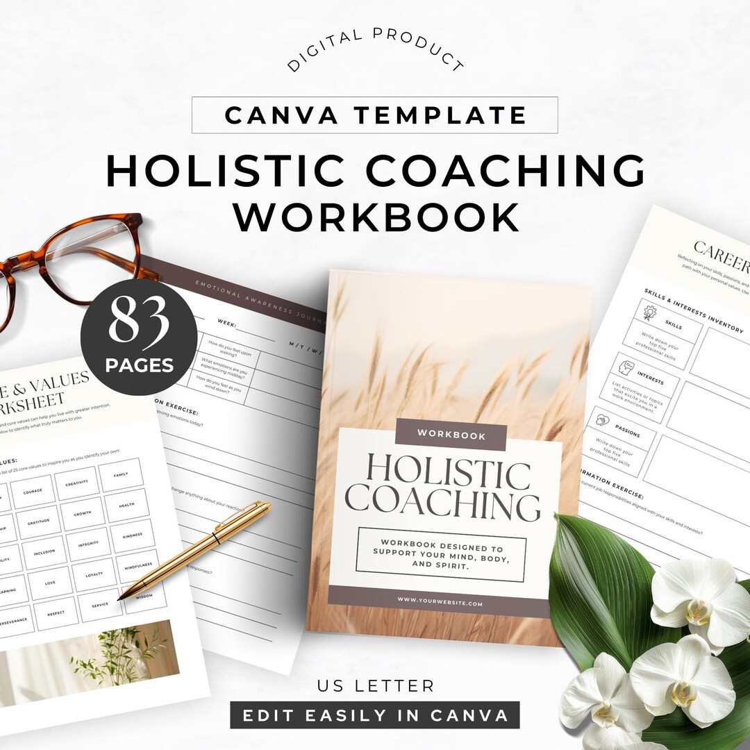 Holistic Coach Worksheets Wellness Coach Physical and Mental Health ...